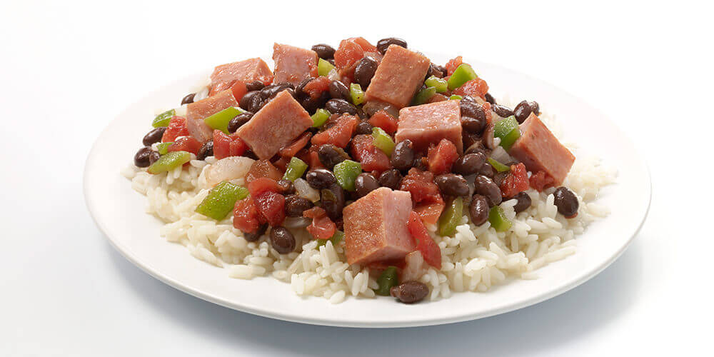 SPAM® and Black Beans with Rice | SPAM® Recipes